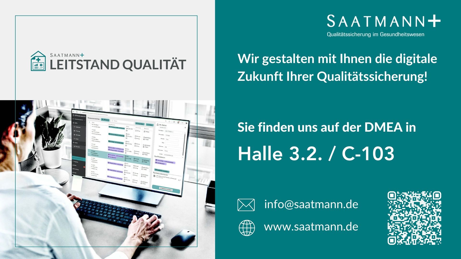 Messehighlight Saatmann: Quality Intelligence via Connected Data! - DMEA